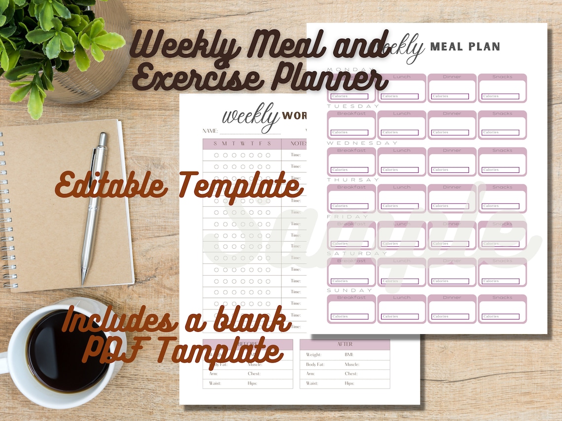 Exercise Planner, Meal Planner, Calorie Tracker, Exercise Tracker, Meal ...