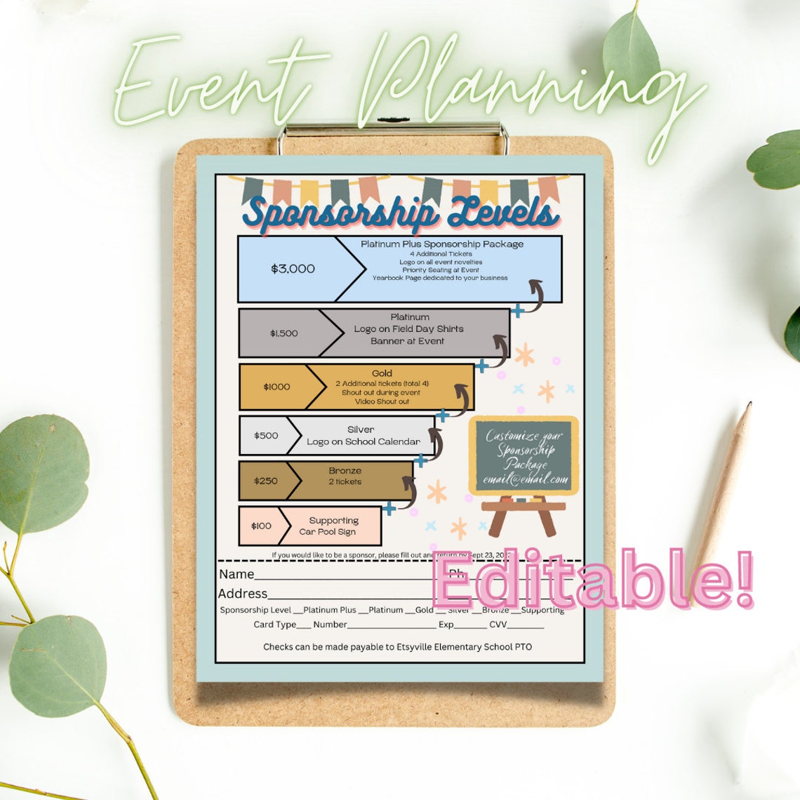 PTO Must Haves Bundle-editable, Instant Download - Etsy
