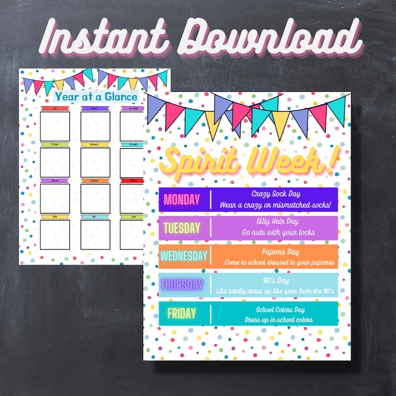 PTO Teacher Appreciation Week, Spirit Week, Door Hanger & Newsletters ...