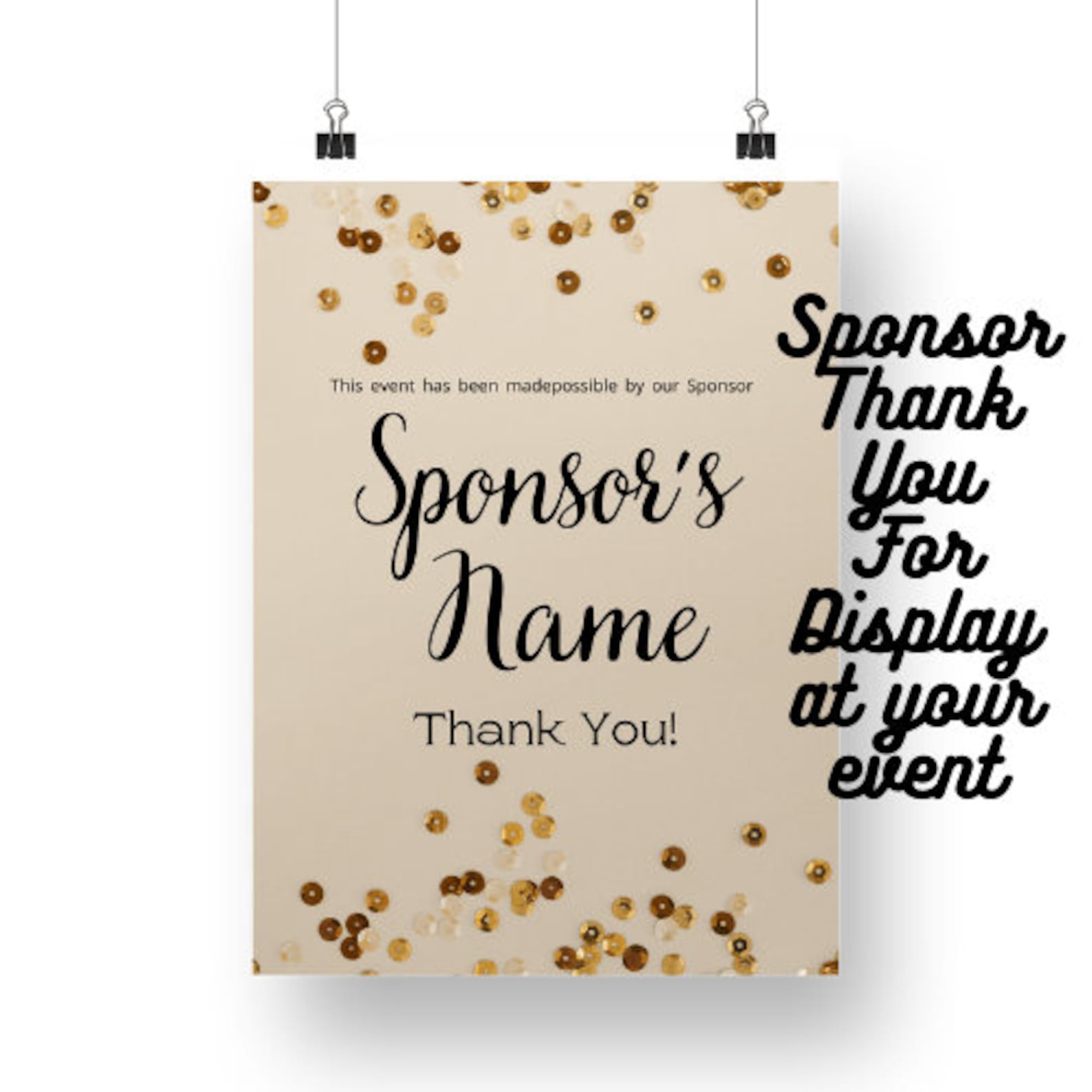 PTO PTA Sponsorship Tracker and Flyer Kit-editable, Instant Download - Etsy