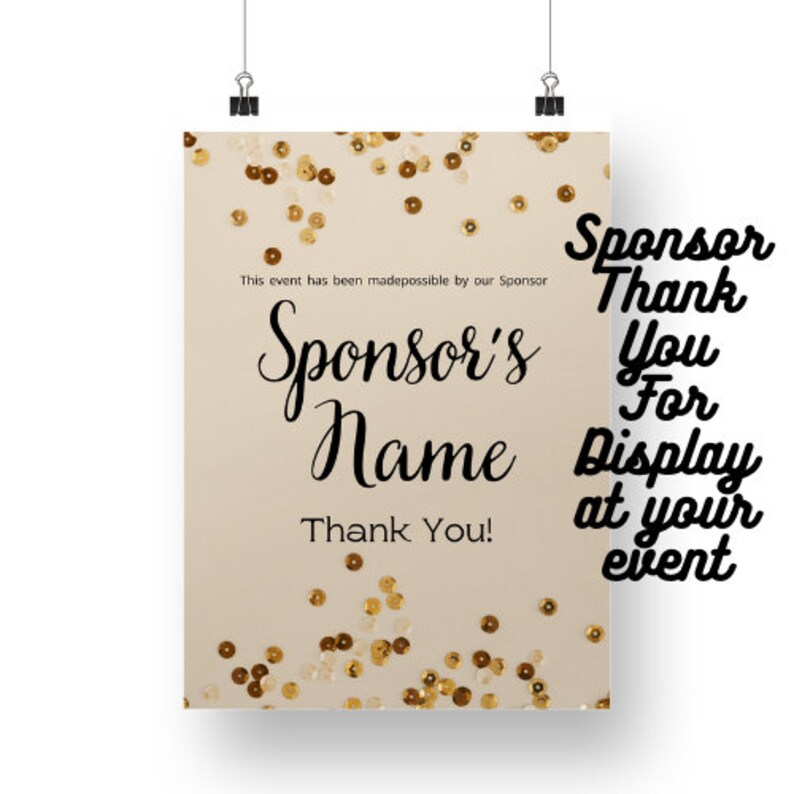 PTO PTA Sponsorship Tracker and Flyer Kit-editable, Instant Download - Etsy