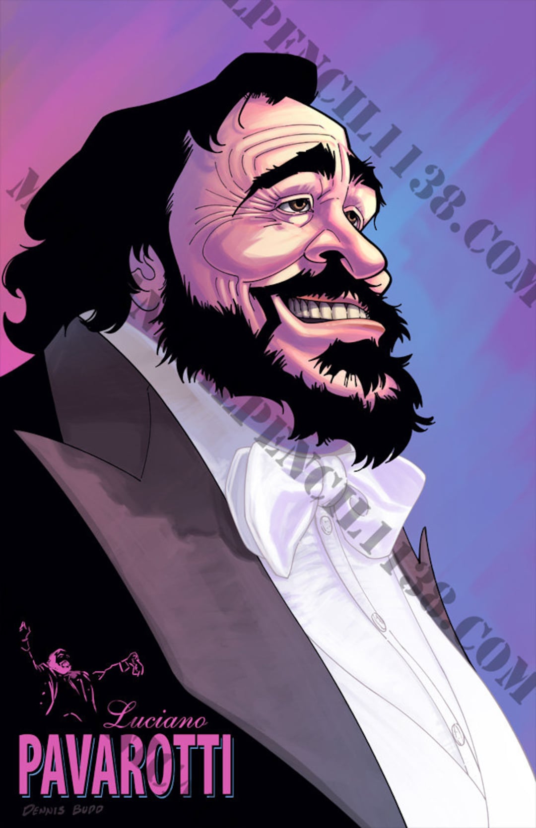 Print 57- Luciano Pavarotti - Etsy