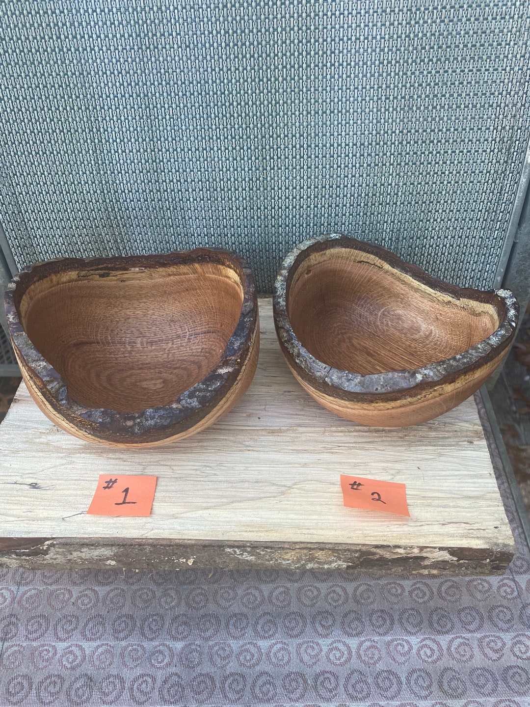 2 Live Edge Bowls - Etsy