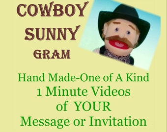 Cowboy Puppet - Etsy