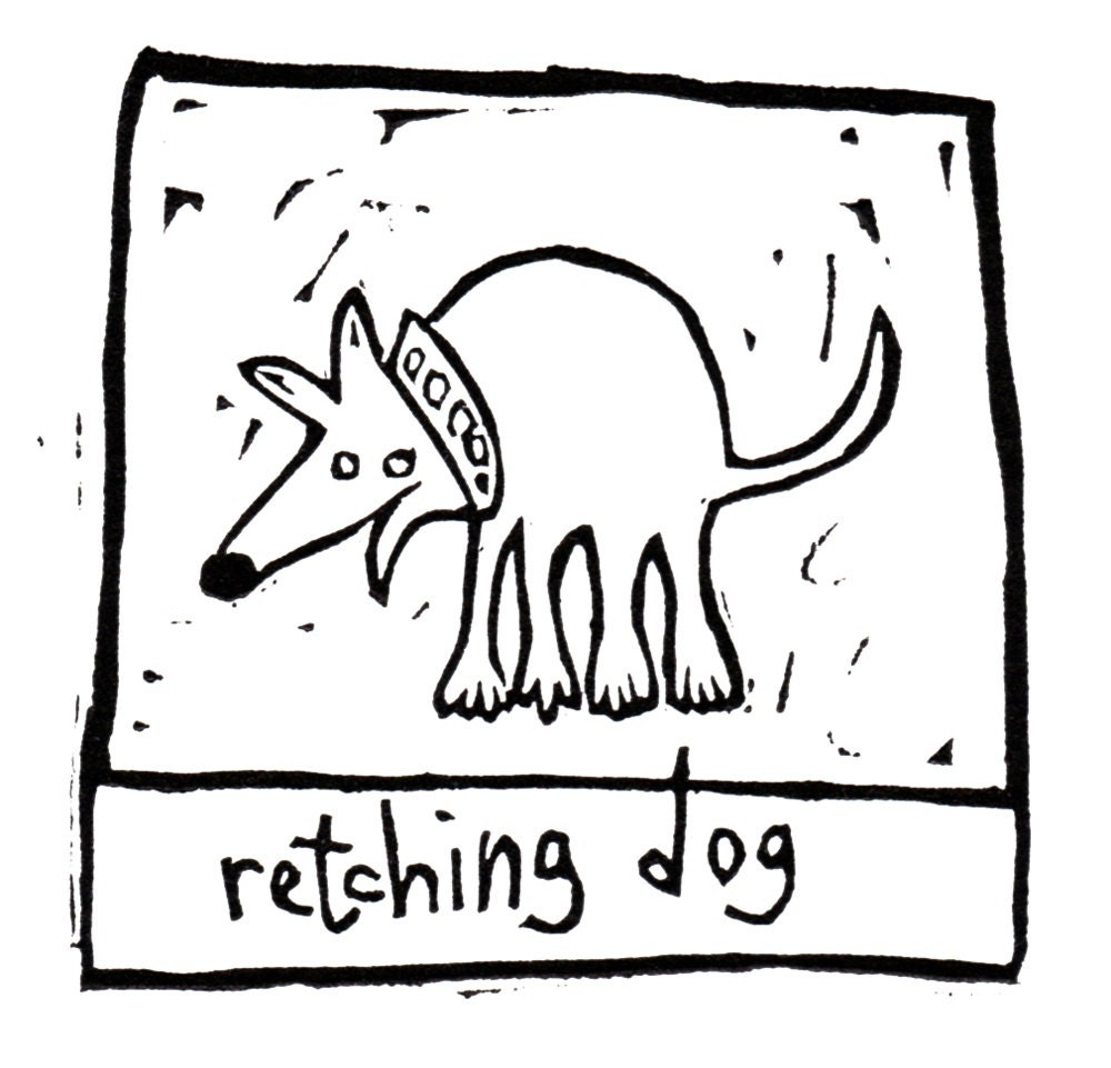 Lino Print Retching Dog Pets Dogs Dog Lover Dog Gifts | Etsy