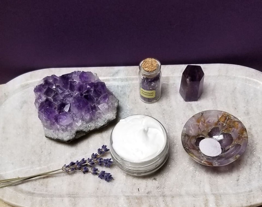 Amethyst Fine Powder Luxury Face Cream French Lavender With Infused ...