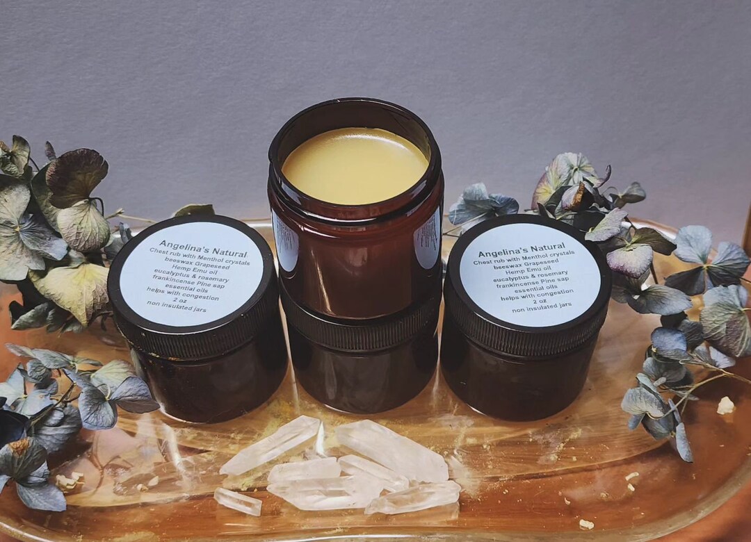 Homemade Mentholated Rub Eucalyptus, Menthol Crystals, Grapeseed Olive ...