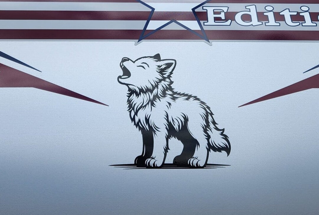 Wolf Pup Decal 10 Inch X 10 Inch - Etsy