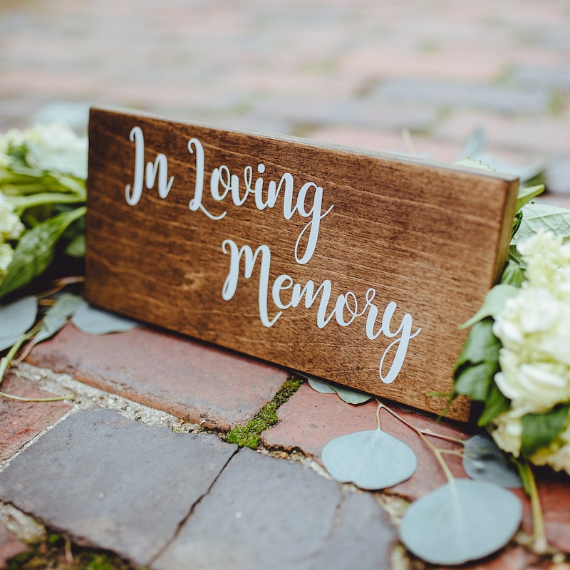 In Loving Memory Sign - Etsy