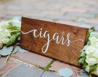Cigars Sign, Wedding Cigars Sign, Cigar Bar, Wedding Cigar Bar, Cigar ...
