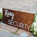 Ring Security Rustic Sign, Wedding Wood Sign, Walk Down the Aisle Sign ...