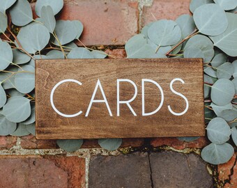 Cards Sign Rustic Wedding Cards Sign Rustic Sign Rustic | Etsy
