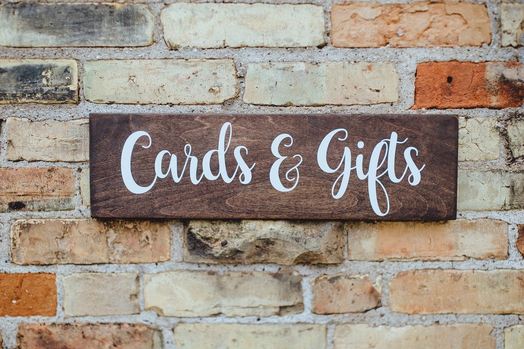 Cards and Gifts Rustic Sign, Wedding Cards Woodland Sign, Wedding Gift ...