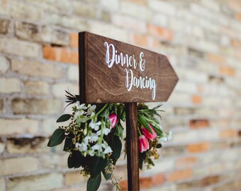 Wedding Photo Booth Directional Arrow Sign Rustic Woodland | Etsy