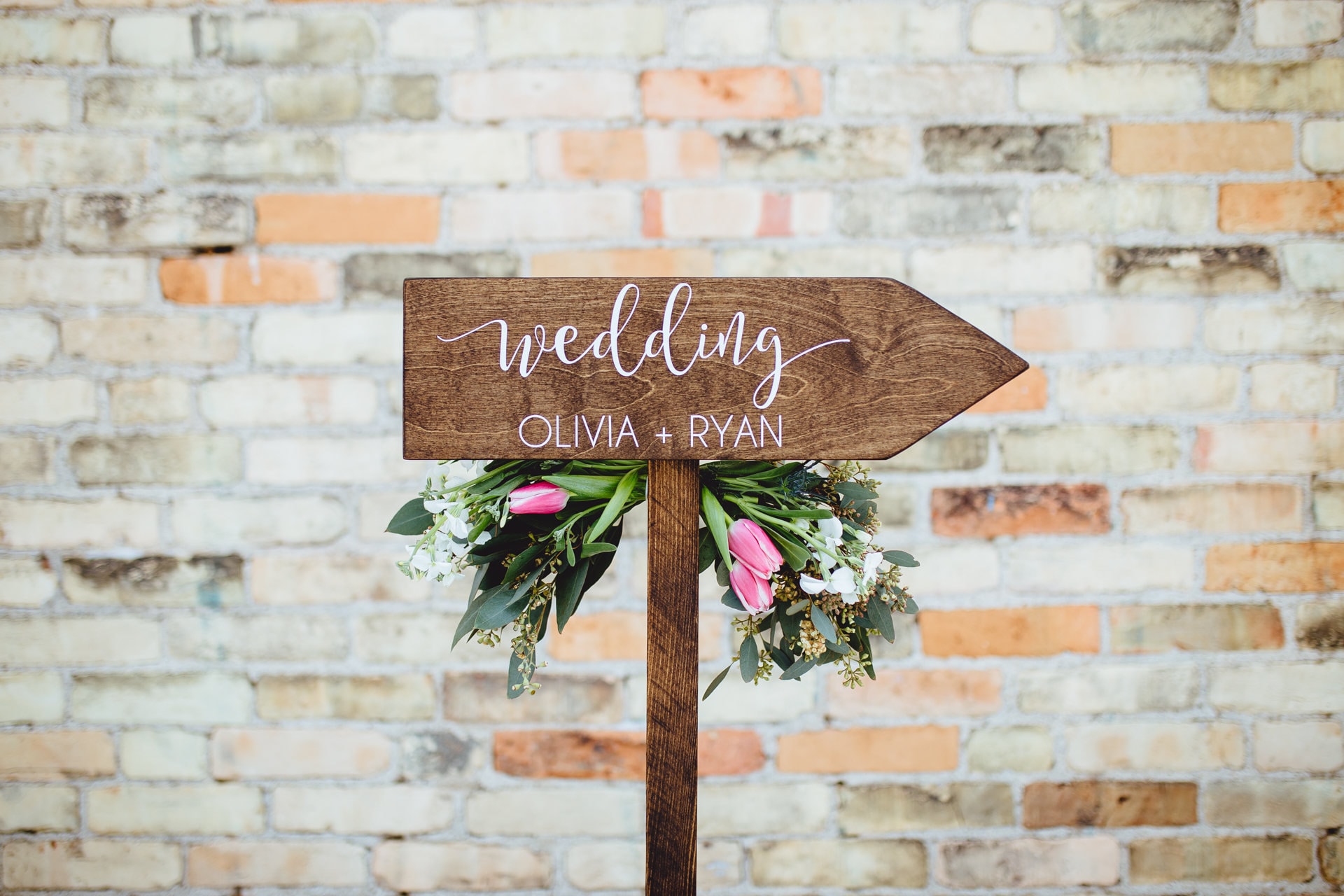 Personalized Wedding Rustic Wood Wedding Arrow With Stake | Etsy