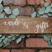 Cards and Gifts Rustic Sign, Wedding Cards Woodland Sign, Wedding Gift ...