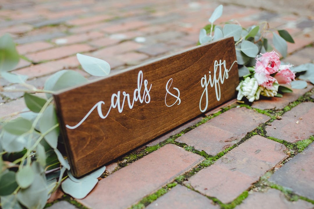 Cards and Gifts Rustic Sign, Wedding Cards Woodland Sign, Wedding Gift ...