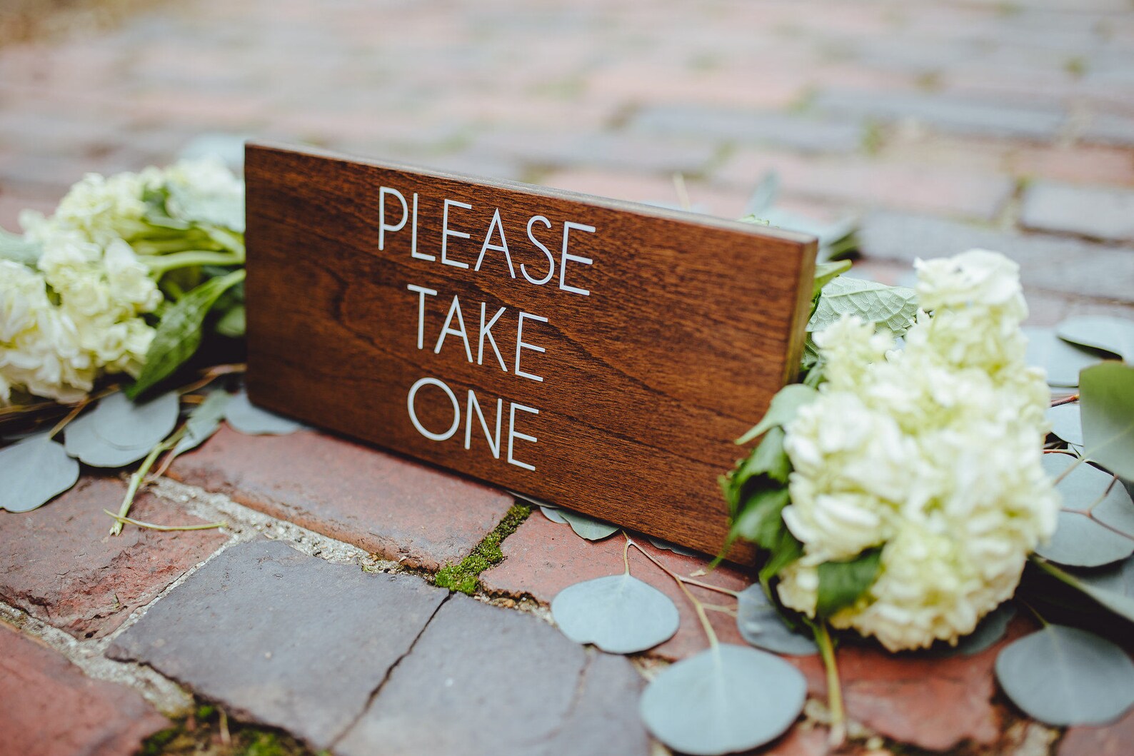 Please Take One Rustic Sign, Wedding Favors Wood Sign, Wedding Favors ...