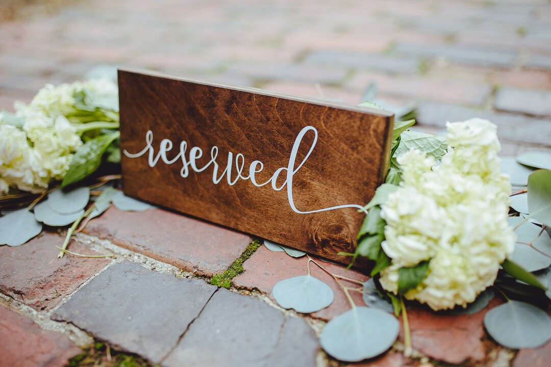 Reserved Sign, Rustic Wedding Theme Reserved Sign, Rustic Theme Wedding ...