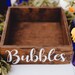 Rustic Bubbles Box Rustic Bubbles Tray Party Favor Box - Etsy