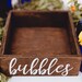 Rustic Bubbles Box Rustic Bubbles Tray Party Favor Box - Etsy