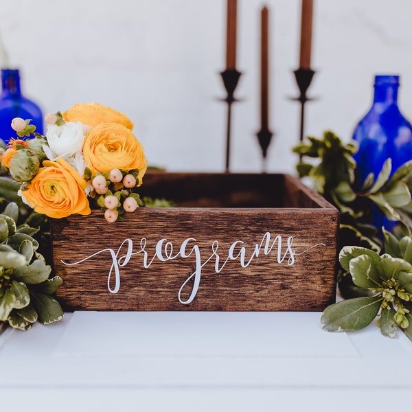 Program Holder - Etsy