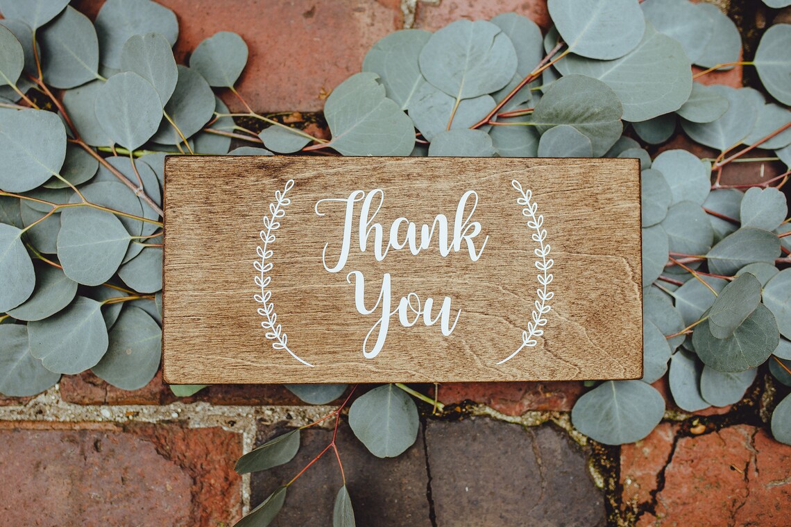 Thank you Sign Rustic Wedding Theme Wood Sign Rustic Wedding | Etsy
