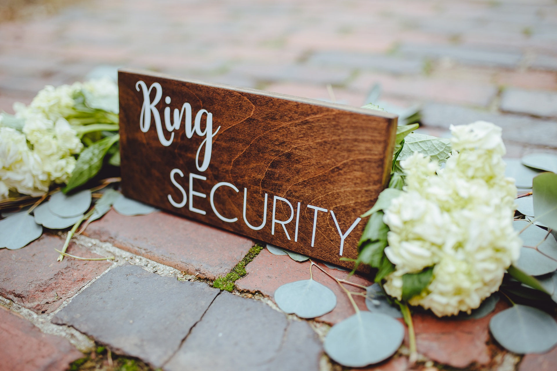 Ring Security Rustic Sign Wedding Wood Sign Walk Down the | Etsy
