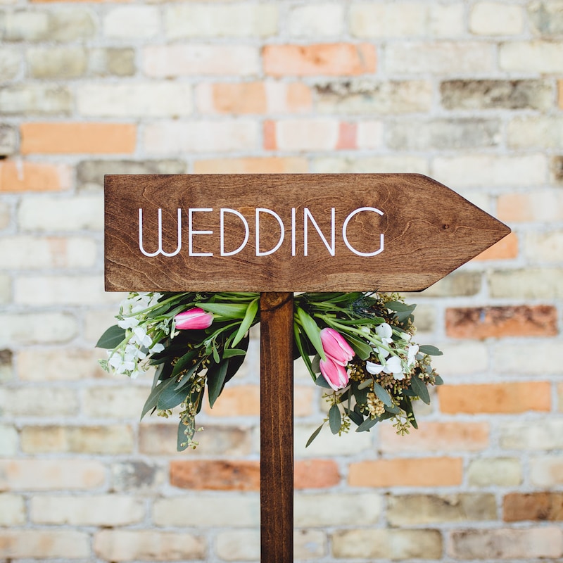 Wedding Arrow Sign - Etsy Australia