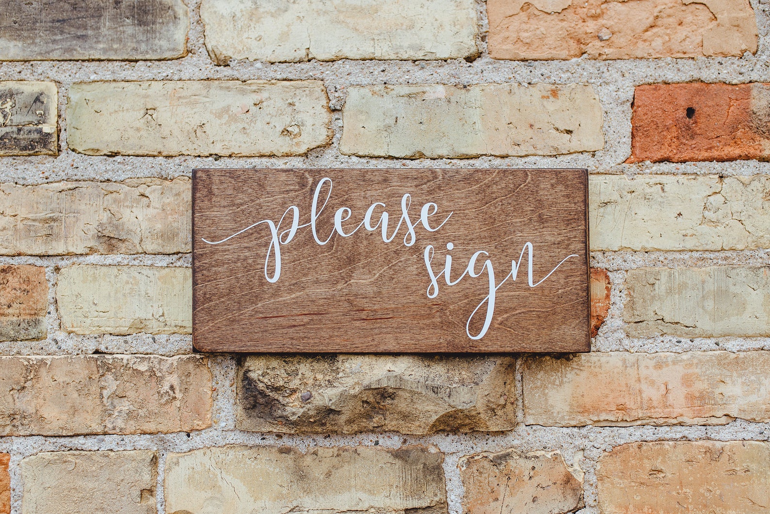 Please Sign Rustic Wedding Sign, Wedding Please Sign Rustic Wood Sign ...