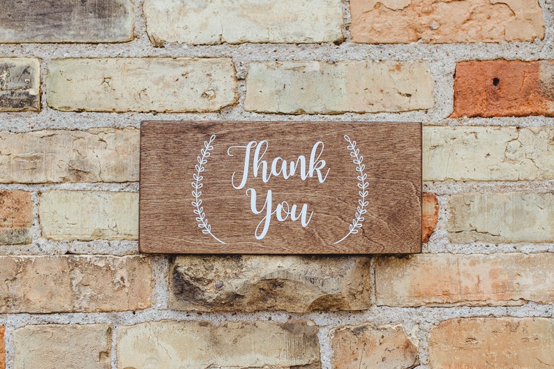 Thank you Sign Rustic Wedding Theme Wood Sign Rustic Wedding | Etsy