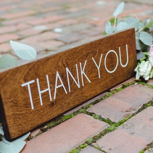 Thank You Rustic Sign, Wedding Woodland Theme Sign, Wedding Wood Sign ...