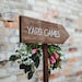 Wedding Yard Games Directional Arrow Sign, Rustic Woodland Wedding Sign ...