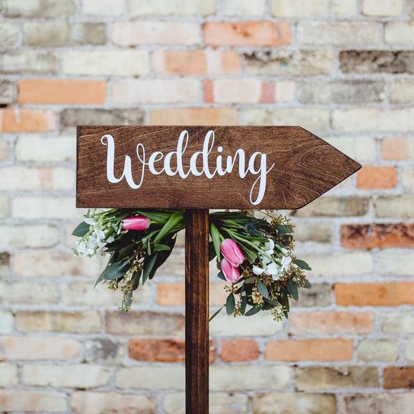 Wedding Arrow Sign - Etsy