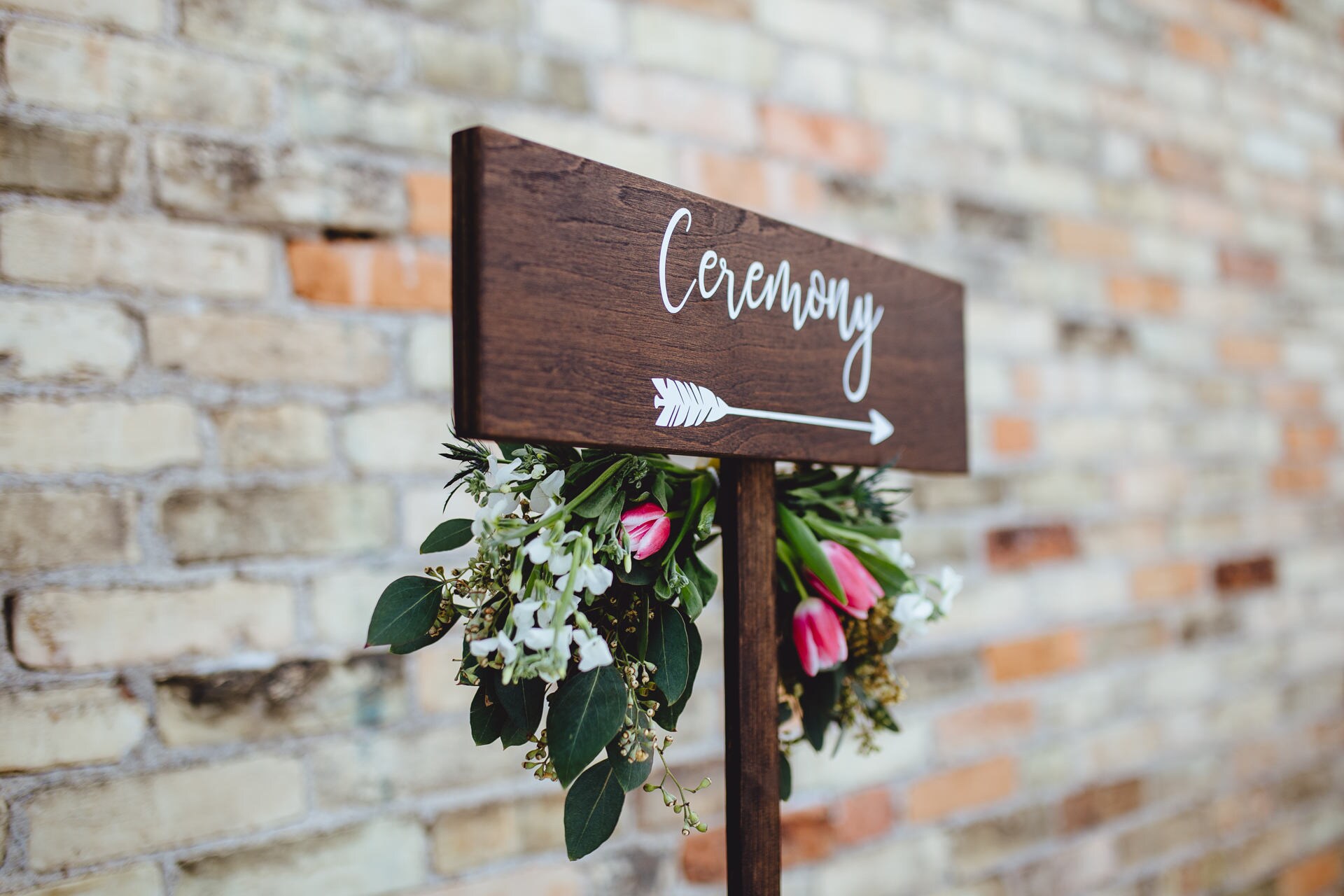 Ceremony Rustic Wood Wedding Arrow With Stake, Rustic Wedding Wood Sign ...