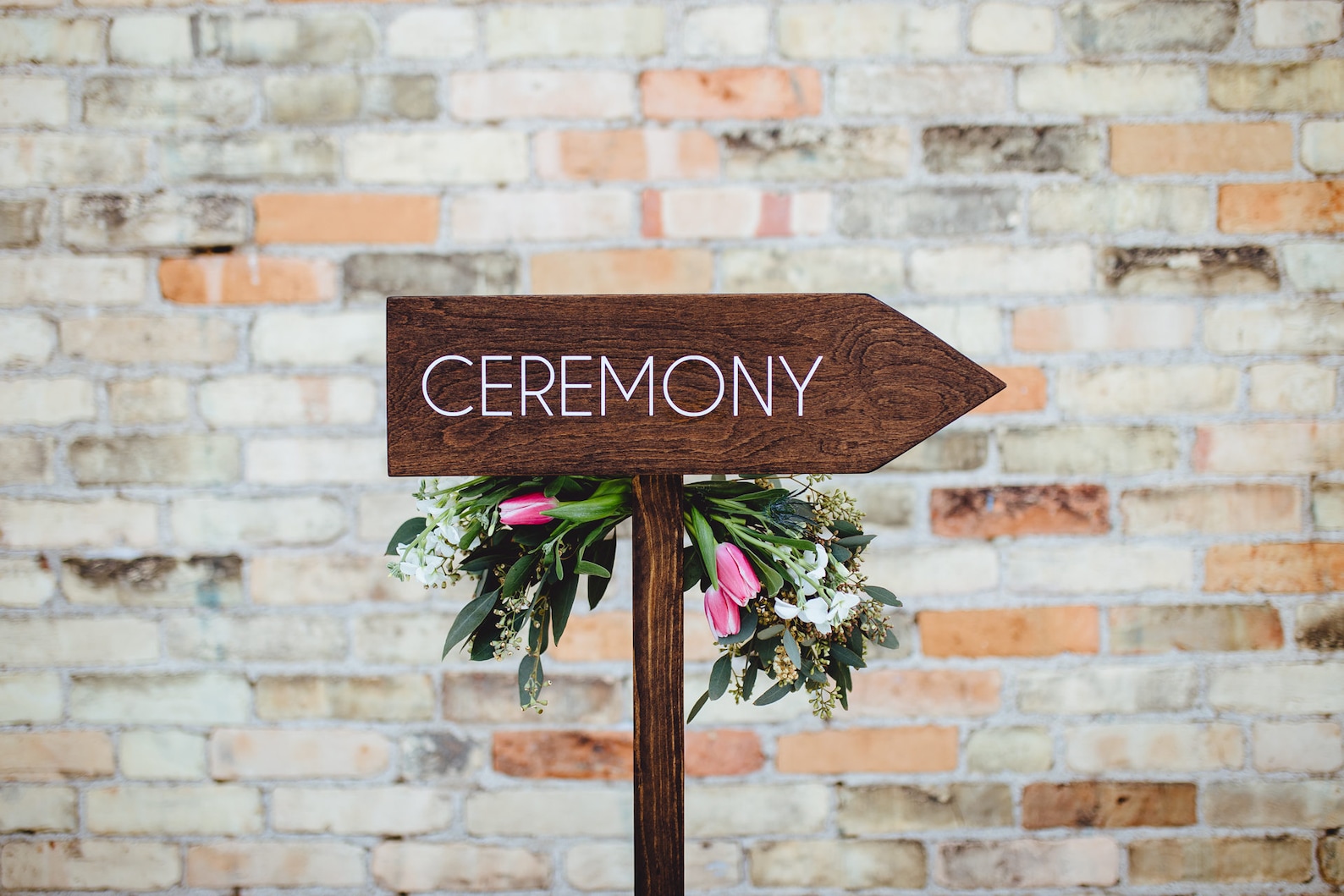Ceremony Rustic Wood Wedding Arrow With Stake, Rustic Wedding Wood Sign ...