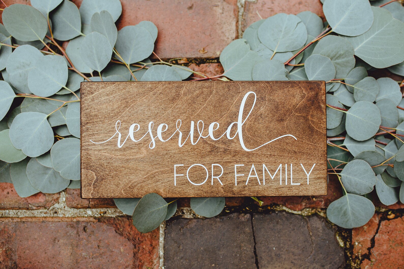 Reserved for Family Sign Rustic Wedding Theme Reserved for - Etsy