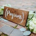 Programs Rustic Wedding Sign, Rustic Wedding Programs Sign, Rustic Wood ...