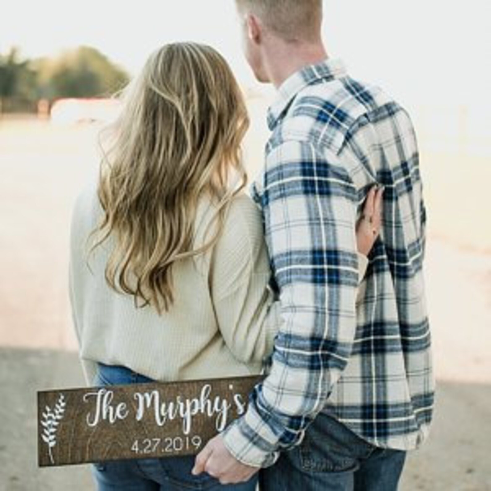 Last Name Rustic Sign, Wedding Date Woodland Sign, Wedding Gift Wood ...