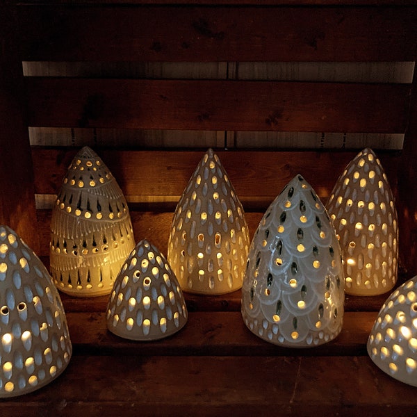 Pottery Luminary - Etsy