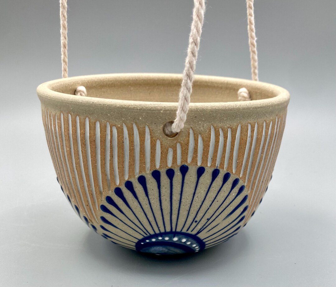 Small Hanging Planter Handmade Pottery - Etsy