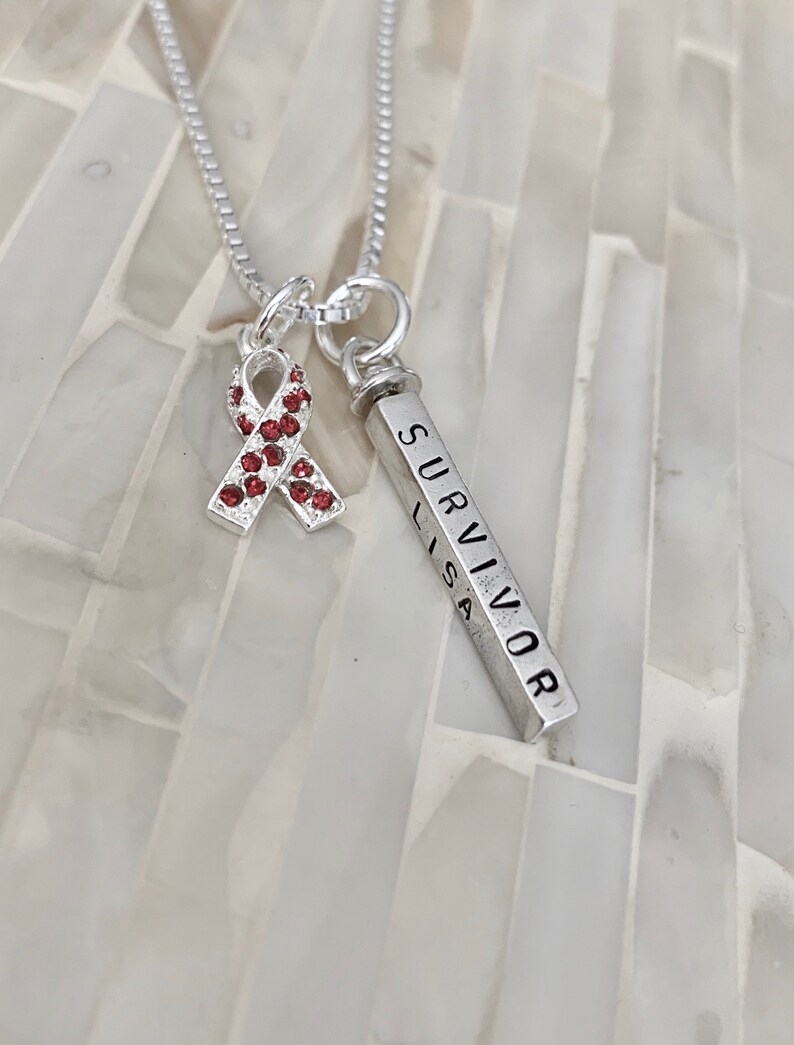 Heart Disease Stroke ALS Red Awareness Ribbon Personalized - Etsy