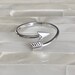 Arrow Ring- on the Mark-arrow Jewelry- Sterling Silver- Adjustable Ring ...
