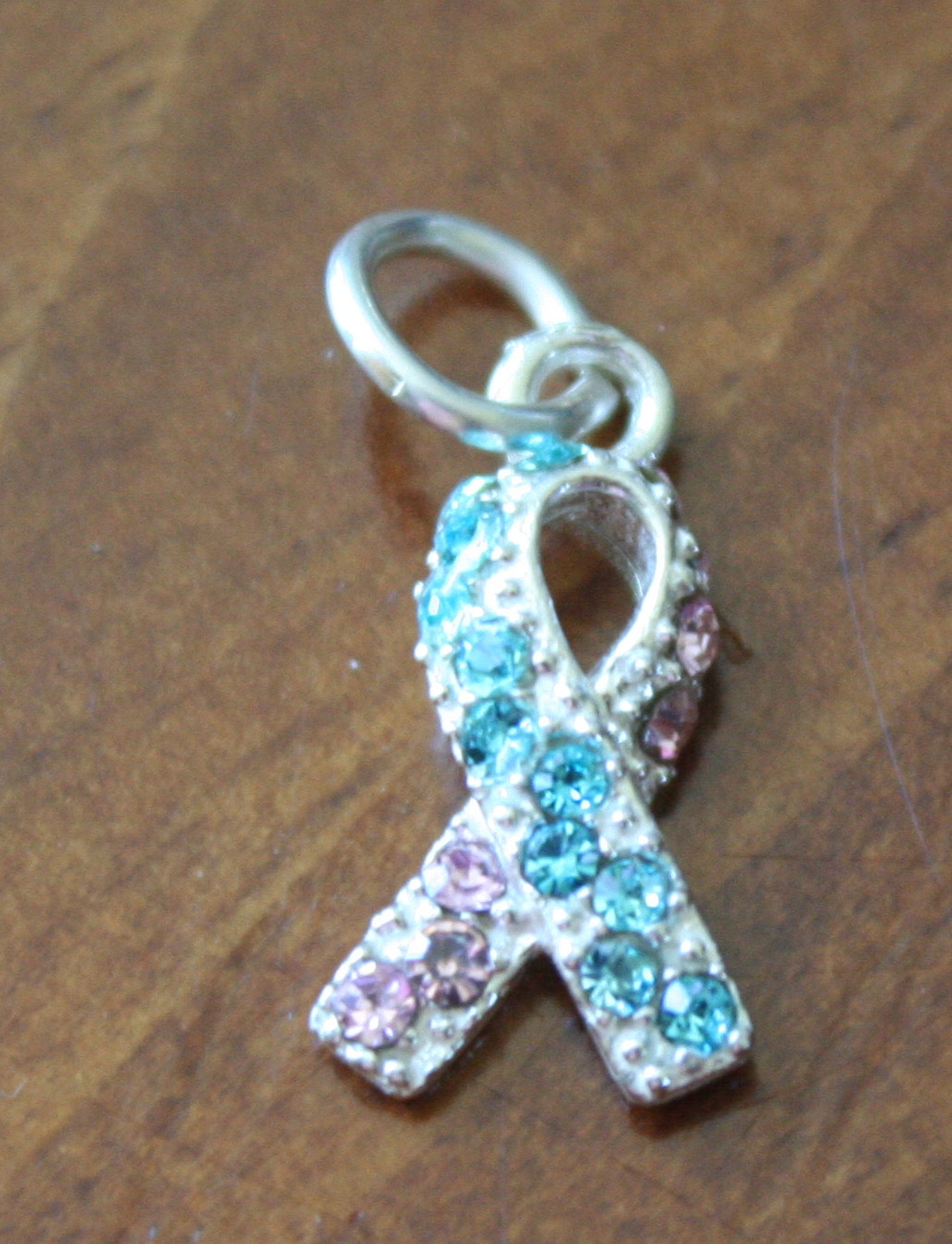Infant Loss Ribbon-Sterling Silver Pink and Blue Pregnancy | Etsy
