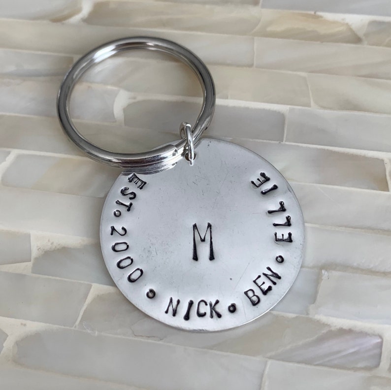 Personalized KeyChain Custom Keychain Names Date Wedding | Etsy