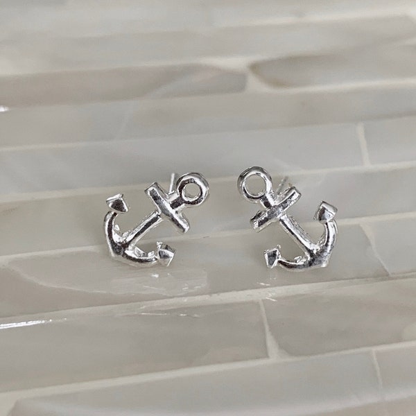 Anchor Earrings - Etsy