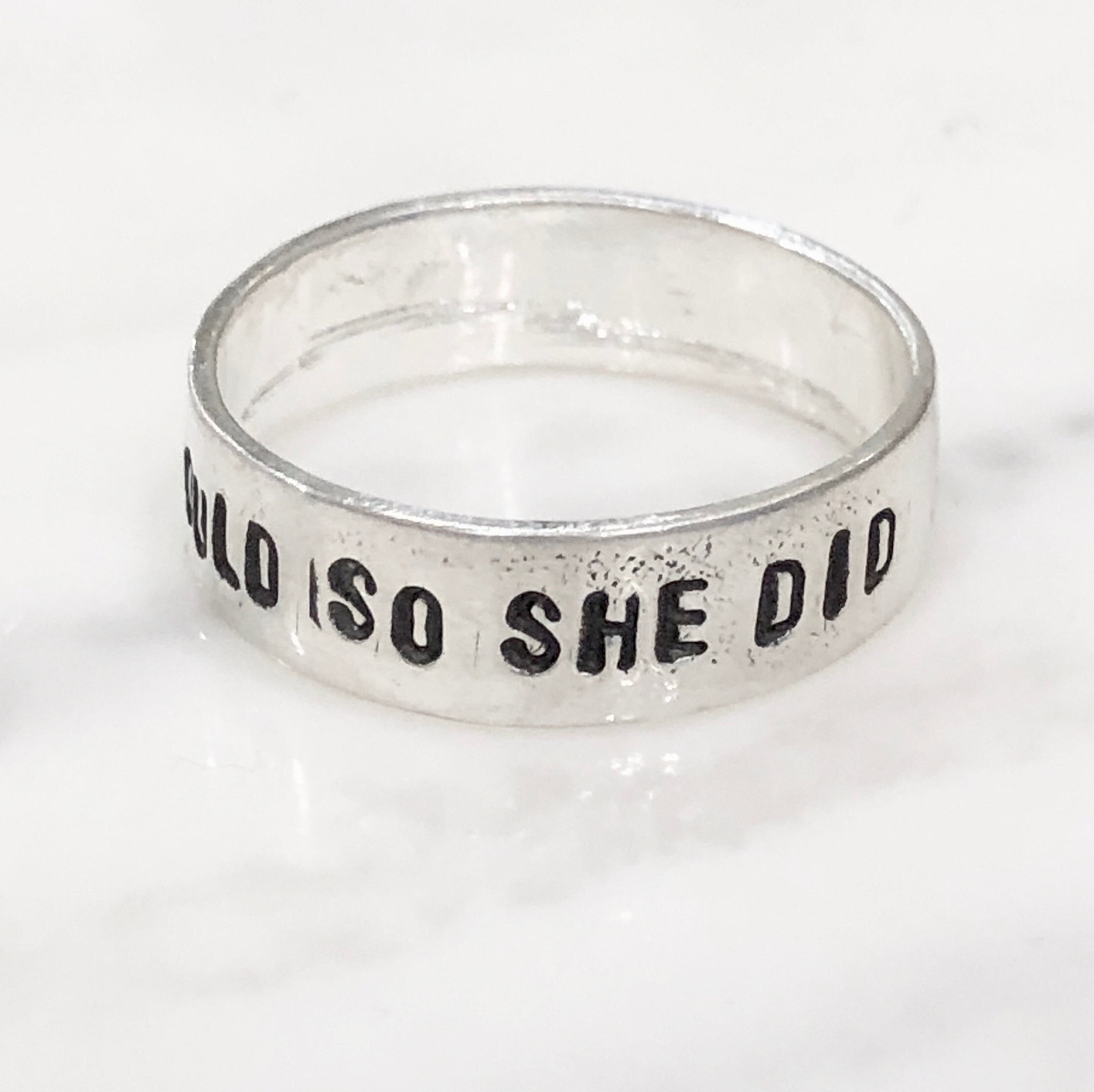 One day at a time Ring Personalized Ring Anorexia and | Etsy