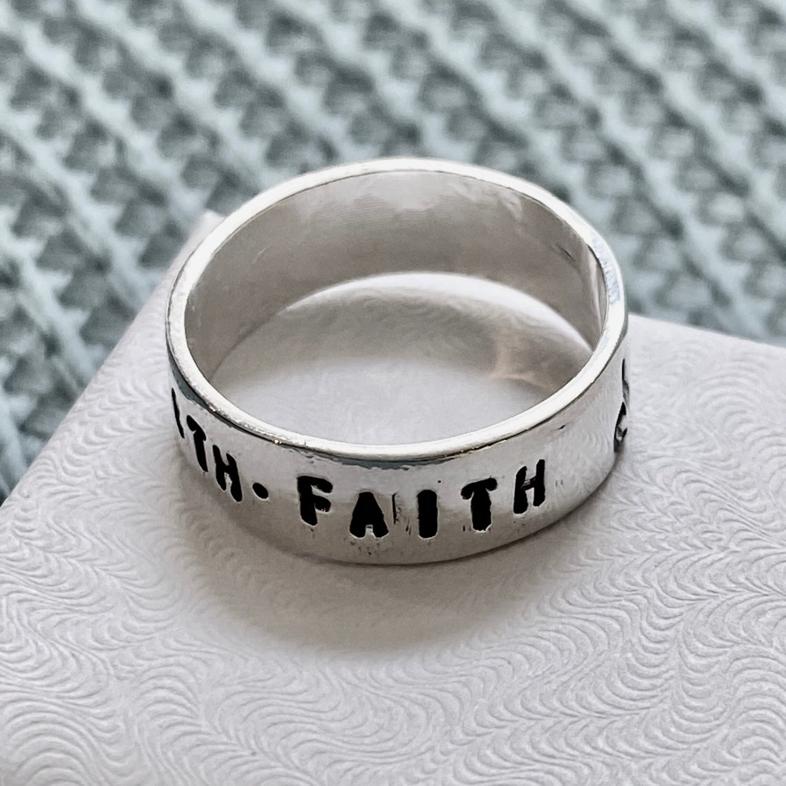 Personalized Bible Verse Ring- Sterling Silver- Christian Scripture ...