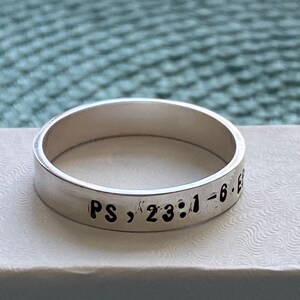 Bible Verse Ring- Personalized- Scripture Ring- Gift for Him- Gift for ...