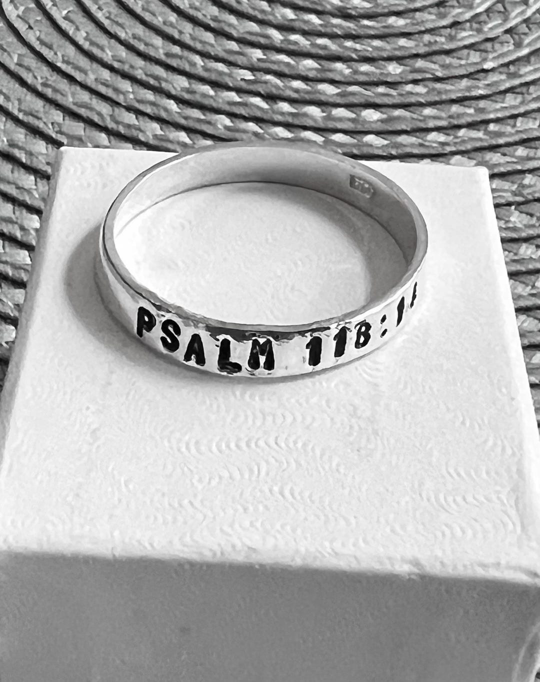 Bible Verse Ring- Personalized- Scripture Ring- Gift for Him- Gift for ...